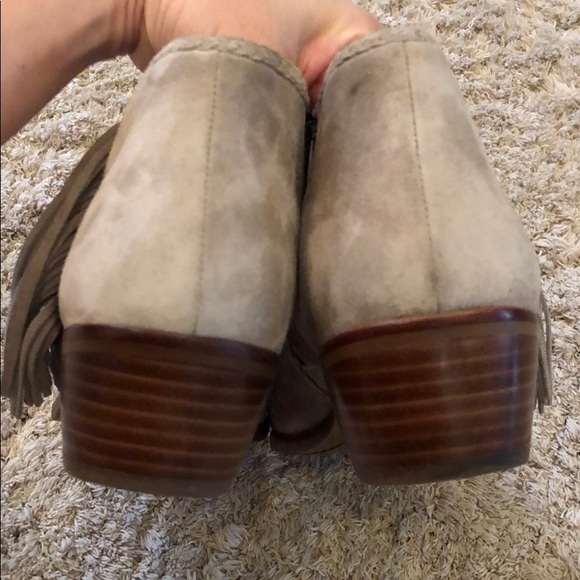 Sam Edelman | Shoes | Sam Edelman Paige Suede Leather Fringe Booties ...